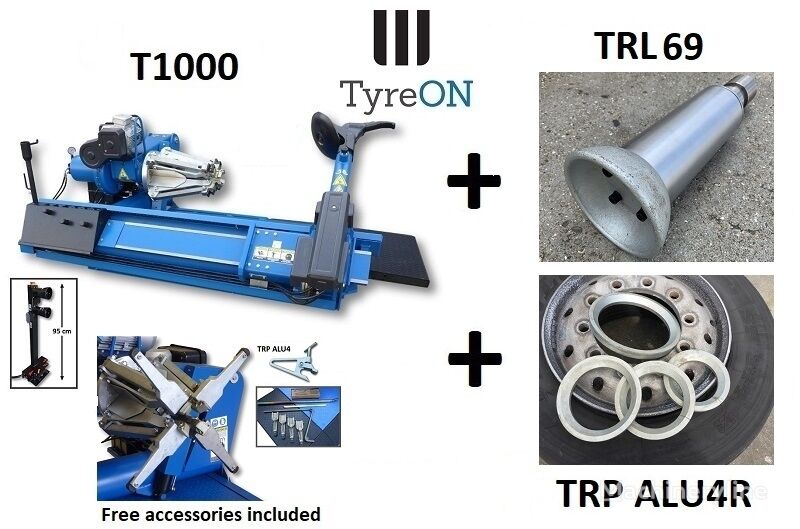 Novi TyreON ► T1000 56 Inch truck tyre changer + TRP ALU4R set of 4 ALU pro menjač guma za kamione