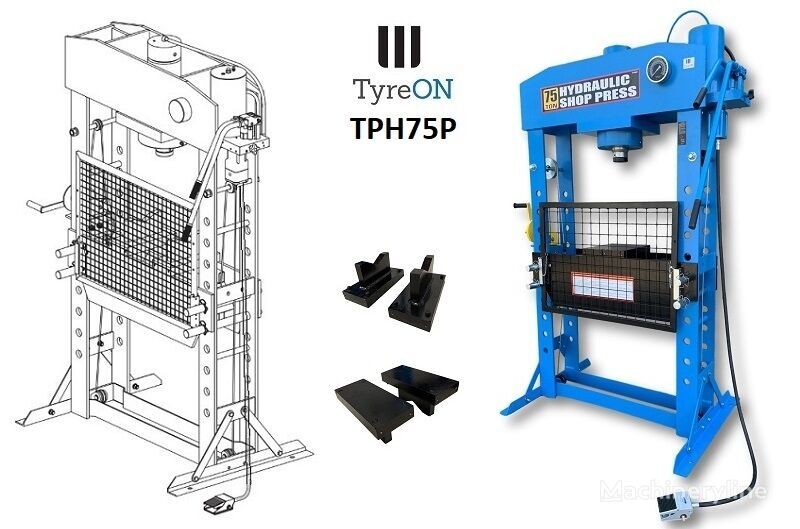 Nova TyreON TPH75P Workshop press pneumatic hydraulic 75T hidraulična presa