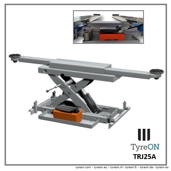 Nova TyreON TRJ25A air-hydraulic rolling axle jack 2.5T- Height adjustable a makazasta auto dizalica