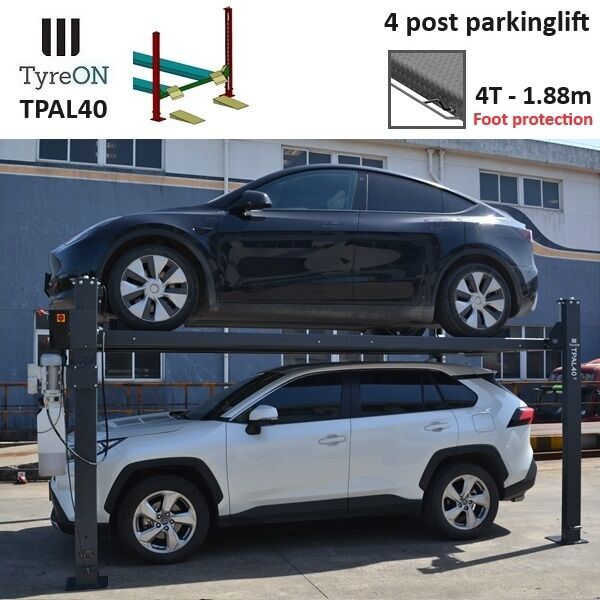 Nova TyreON TPAL40 mobile 4 post parking lift for car - 4T - Height 188 cm - četvorostubna dizalica