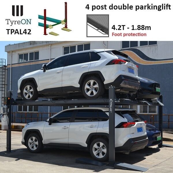 Nova TyreON TPAL42 mobile double 4 post parking lift for car - 4.2T - Height četvorostubna dizalica