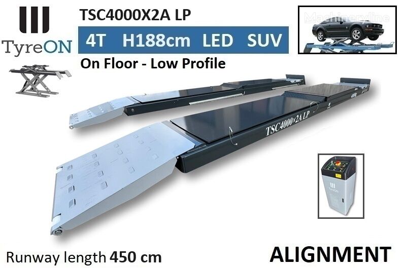 Nova TyreON TSC4000X2A LP wheel alignment lift - On floor - Free wheel lifti makazasta auto dizalica