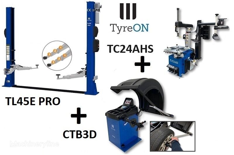 Nova TyreON ► TL45E PRO 4 post lift 4.5T + CTB3D fully automatic wheelbalanc dvostubna dizalica