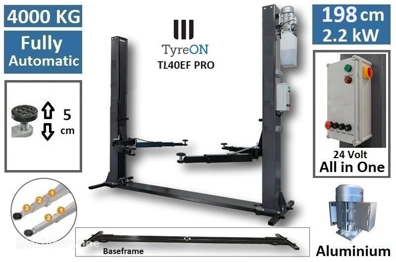 Nova TyreON TL40EF PRO 2 column lift fully automatic - Stable base mounting dvostubna dizalica