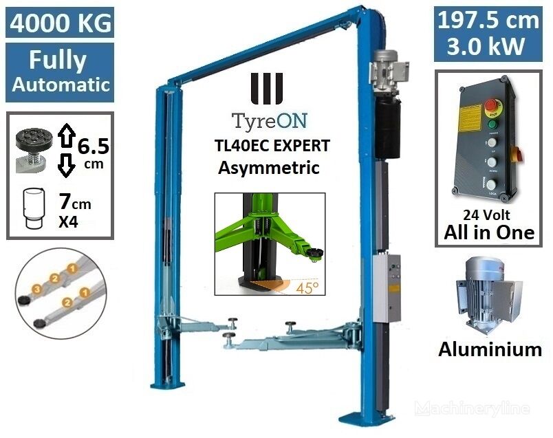 Nova TyreON TL40EC EXPERT 2 post asymmetric lift - clear floor dvostubna dizalica