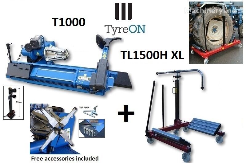 Novi TyreON ► T1000 2-speed 56 Inch truck tyre changer + 1500 kg XL wheeldol demonterka