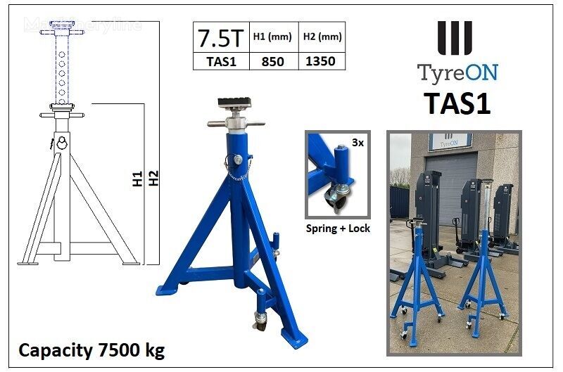 Nova TyreON TAS1 axle support 850-1350 mm mobile | 7.5T stubasta auto dizalica