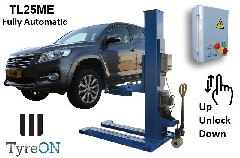 Nova TyreON TL25ME mobile single post car lift - fully automatic jednostubna dizalica