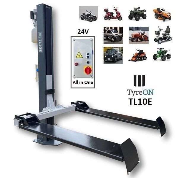 Nova TyreON TL10E 1 Post Lift for quads, lawn mowers, tricycles, minicars - jednostubna dizalica