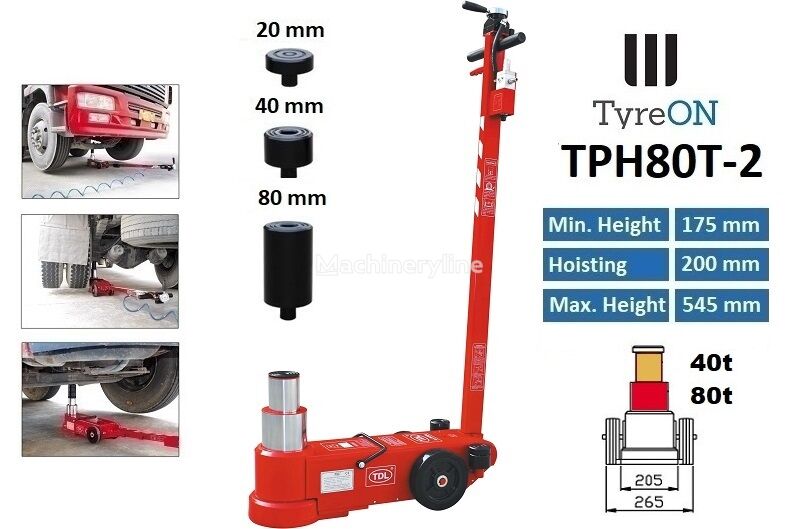 Nova TyreON TPH80T-2 Air hydraulic jack 80 Tons - Minimum height 21 cm hidraulična dizalica