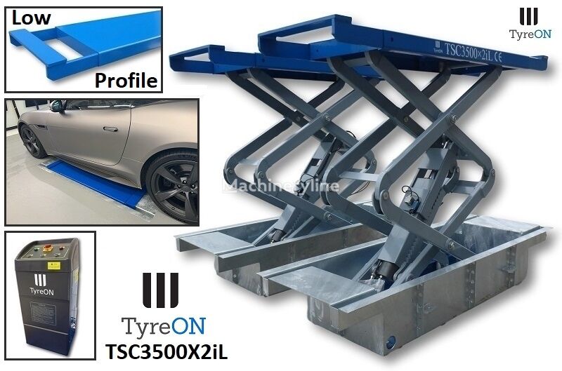 Nova TyreON TSC3500X2iL In floor scissorlift - Double extensions - Recessed makazasta auto dizalica