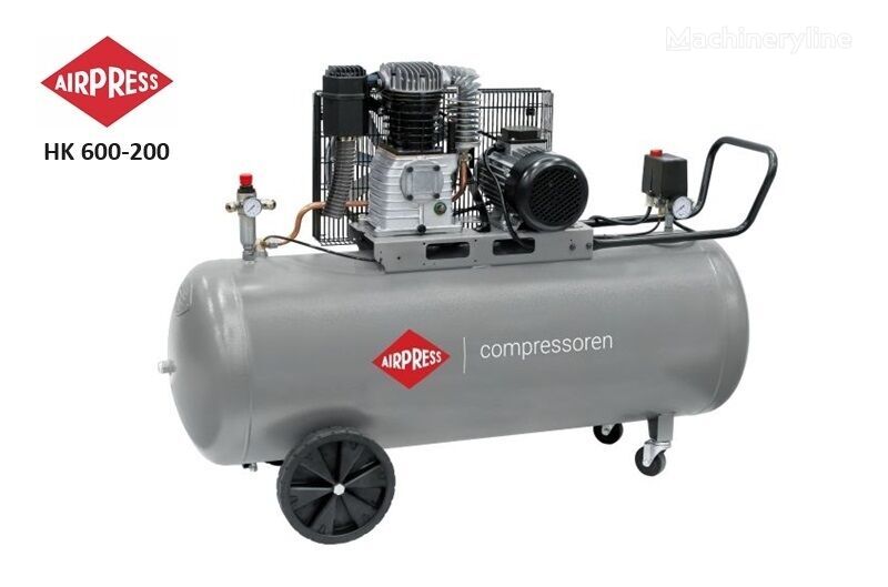 Novi TyreON Airpress HK 600-200 Pro air compressor - 10 bar - 4 pk - 3 kW - mobilni kompresor