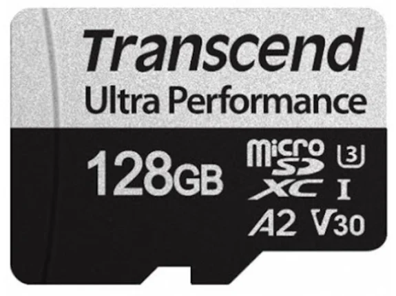 Transcend Memorijska kartica MicroSD 128GB sa adapterom UHS-I U3 A2 Ultra Performance