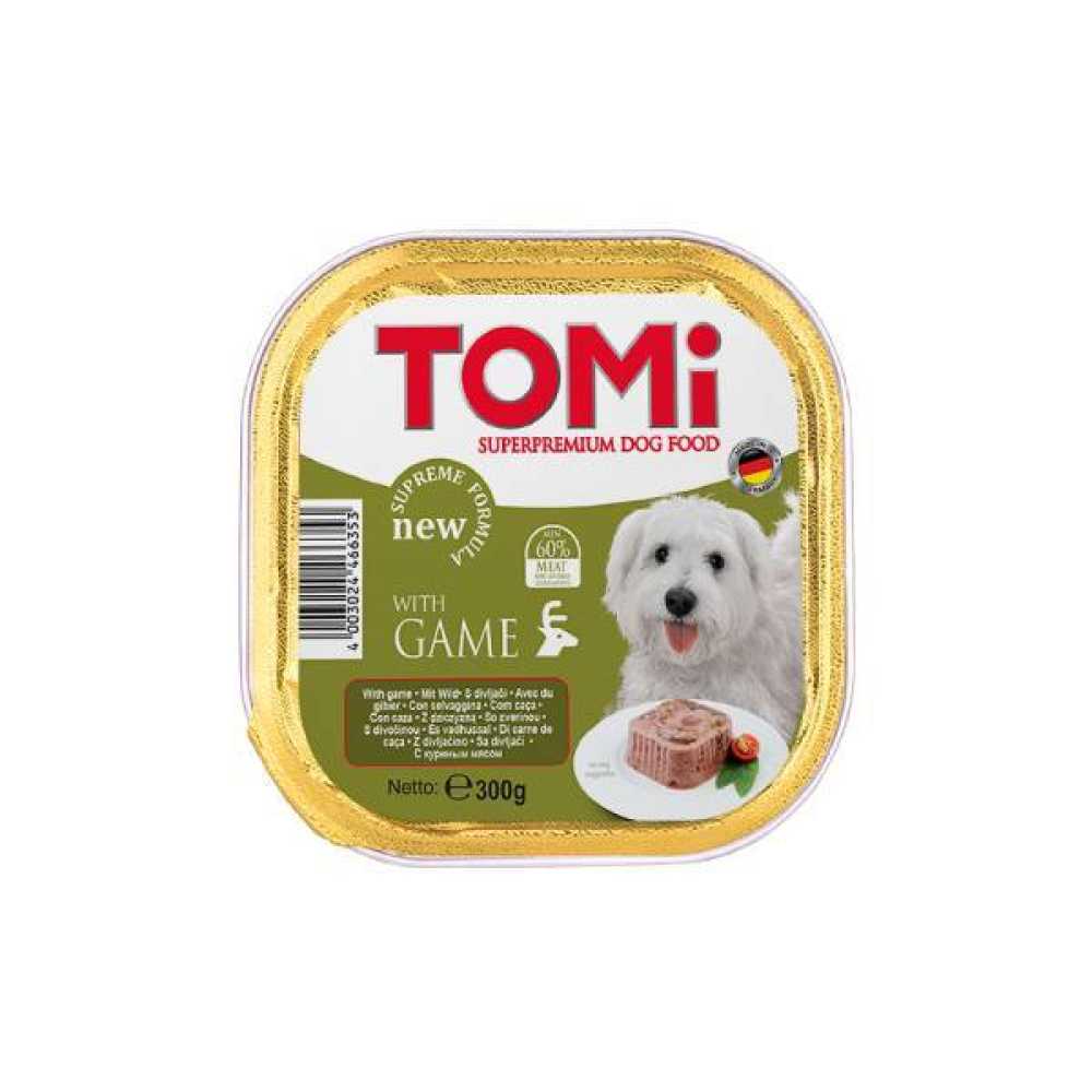 TOMI Dog pašteta za pse - Divljač 300g