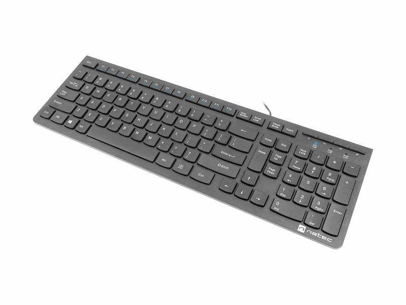 NATEC DISCUS 2, SLIM TASTATURA, US RASPORED, USB, CRNA (NKL-1829)