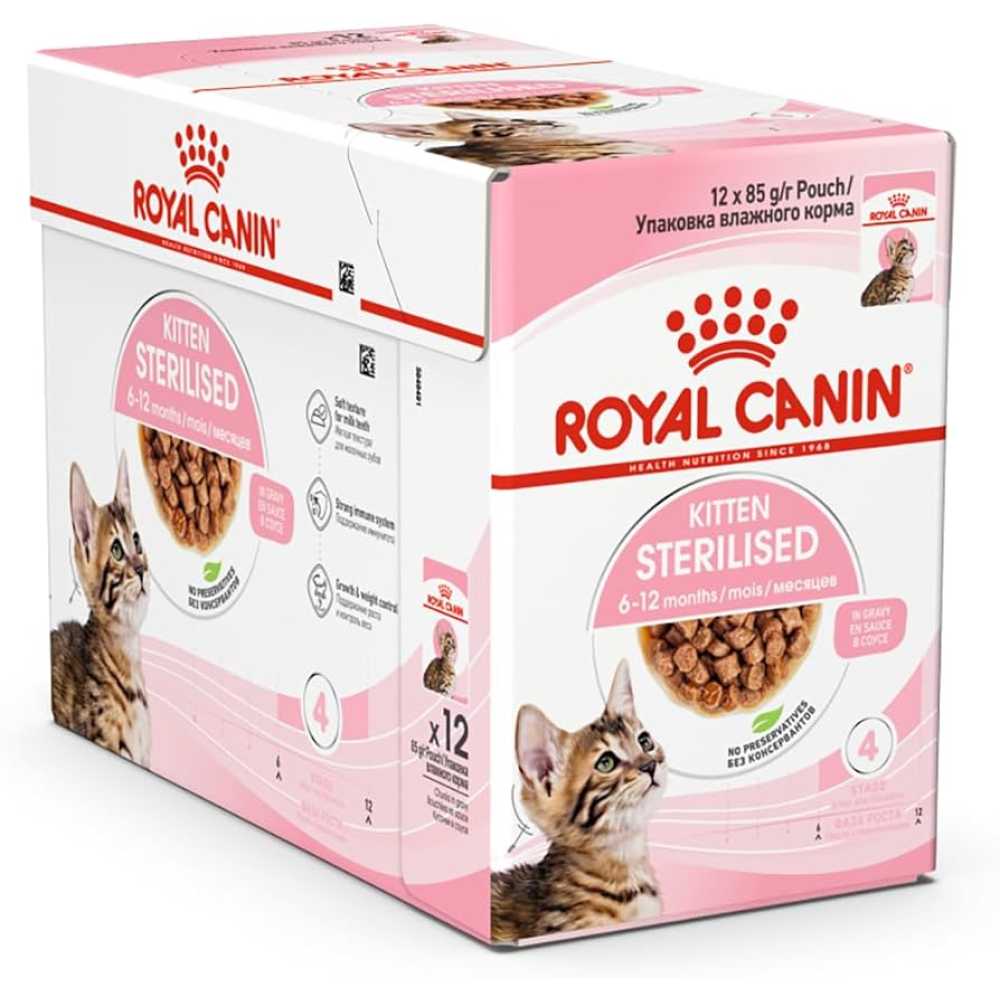 Royal Canin kesice za mačiće KITTEN Sterilised - sosić 12x85g