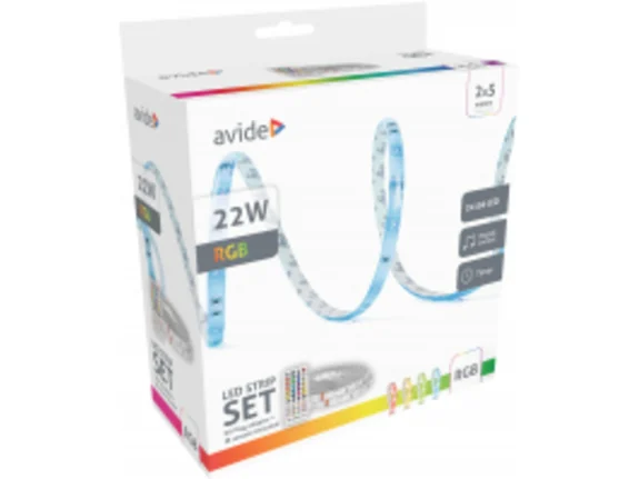Avide Led traka SMD RC sa muzičkim senzorom i daljinskim 10m 22W 30