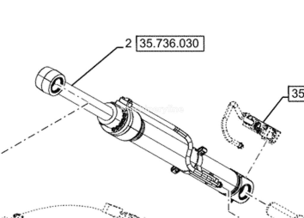 Case KLV11000 KLV11000 hidraulični cilindar za Case CX160B CX160C CX160D CX180B CX180C CX180D bagera