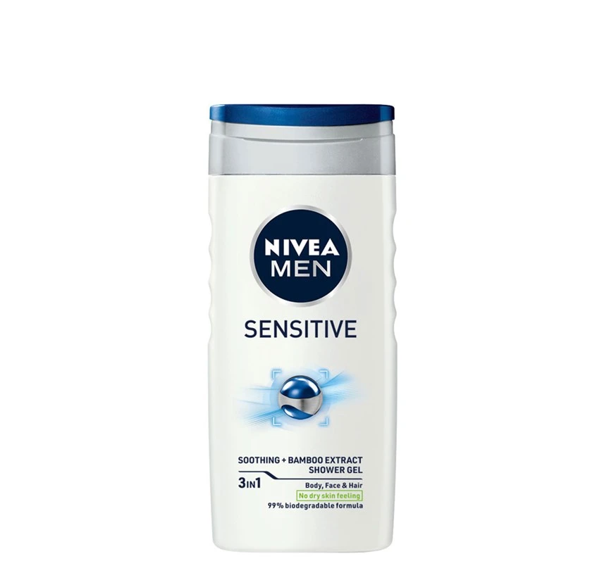 NIVEA GEL ZA TUŠIRANJE 250ML MEN SENSITIVE 81079