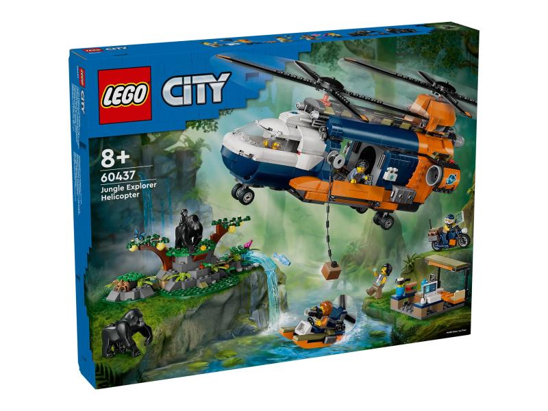 LEGO HELIKOPTER – ISTRAŽIVAČ DŽUNGLE U KAMPU BAZE (60437)