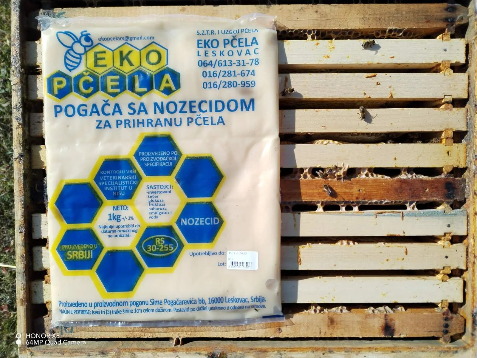 Pogača za pčele sa nozecidom (Eko-pčela)