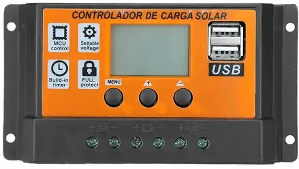 Gembird Automatski solarni kontroler punjenja baterije, 100A/50A/30A/20A/10A, LCD Dual