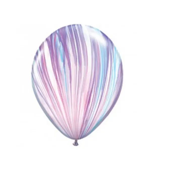 Qualatex Balon SuperAgate, Lateks, 28 cm, Ljubičasti