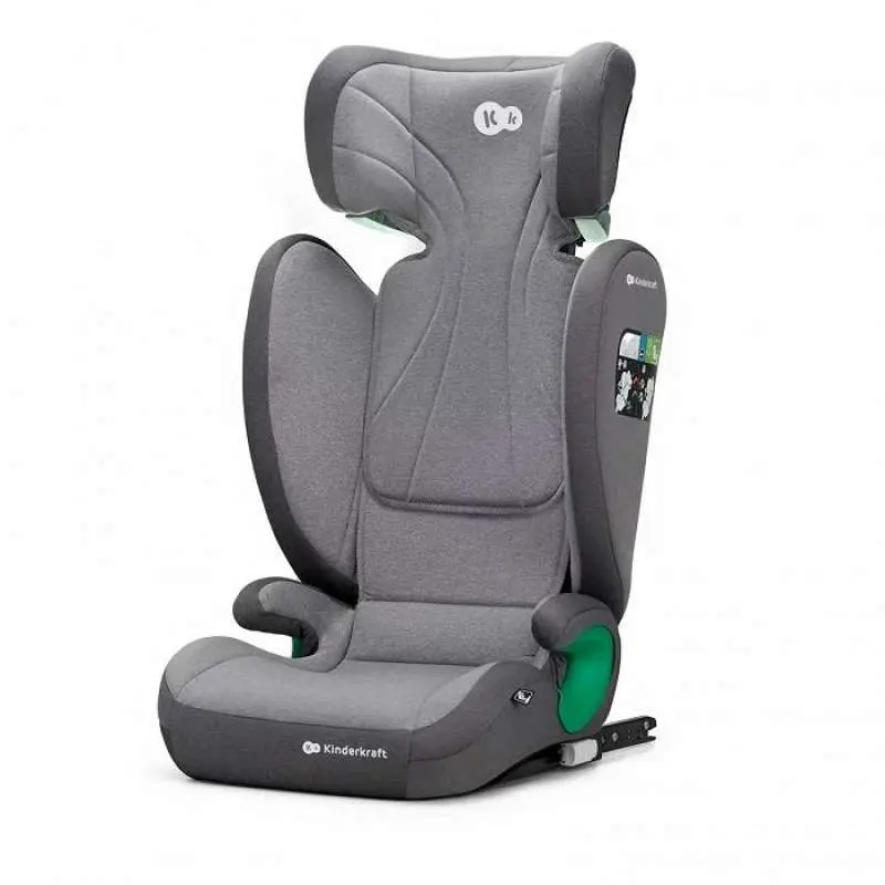 Kinderkraft Junior Fix 2 Auto sedište 100-150cm isofix, Sivo