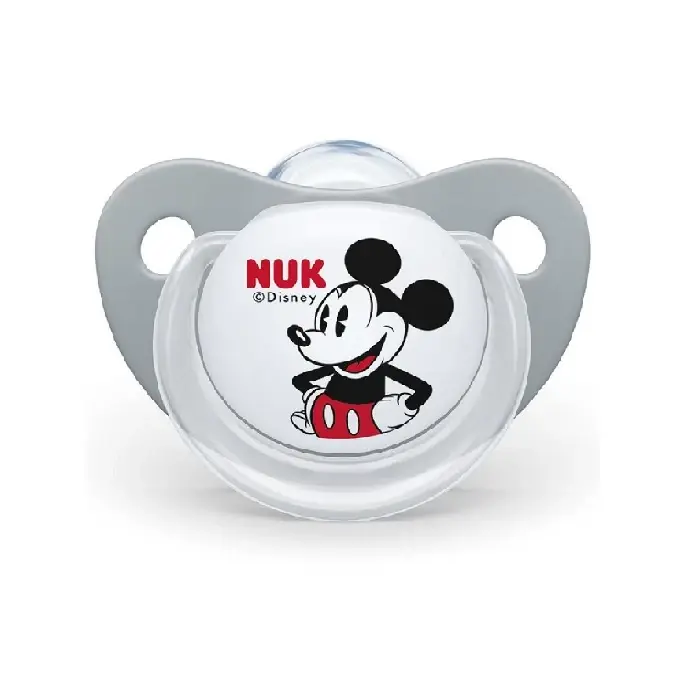 NUK Varalica za bebe Mickey 730325, 0-6m, Siva