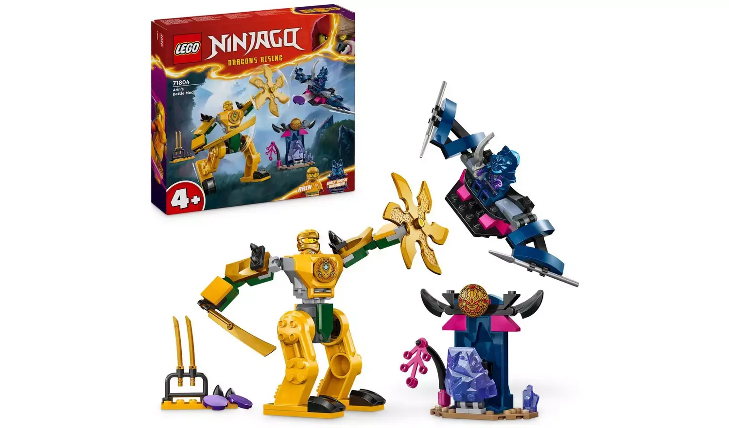 Lego igračka od cigle Ninjago Arin's Battle Mech 4g+, šarena