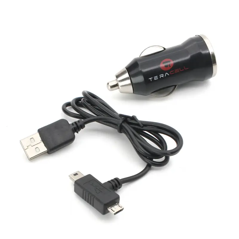 TERACELL Auto punjač micro/mini USB crni