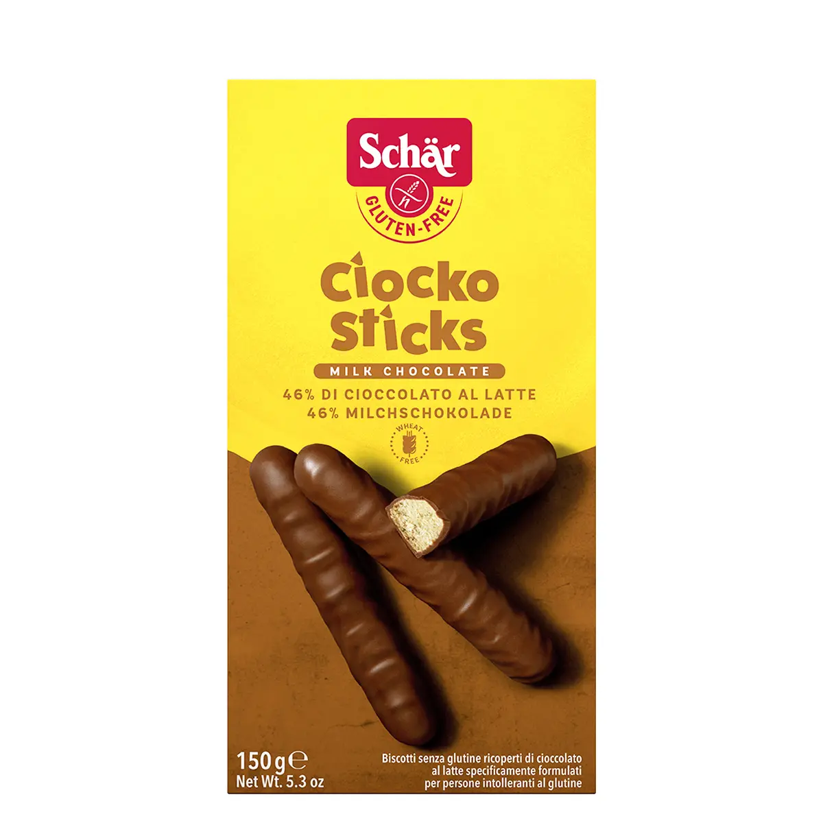 Schar Štapići preliveni čokoladom bez glutena, 150 g