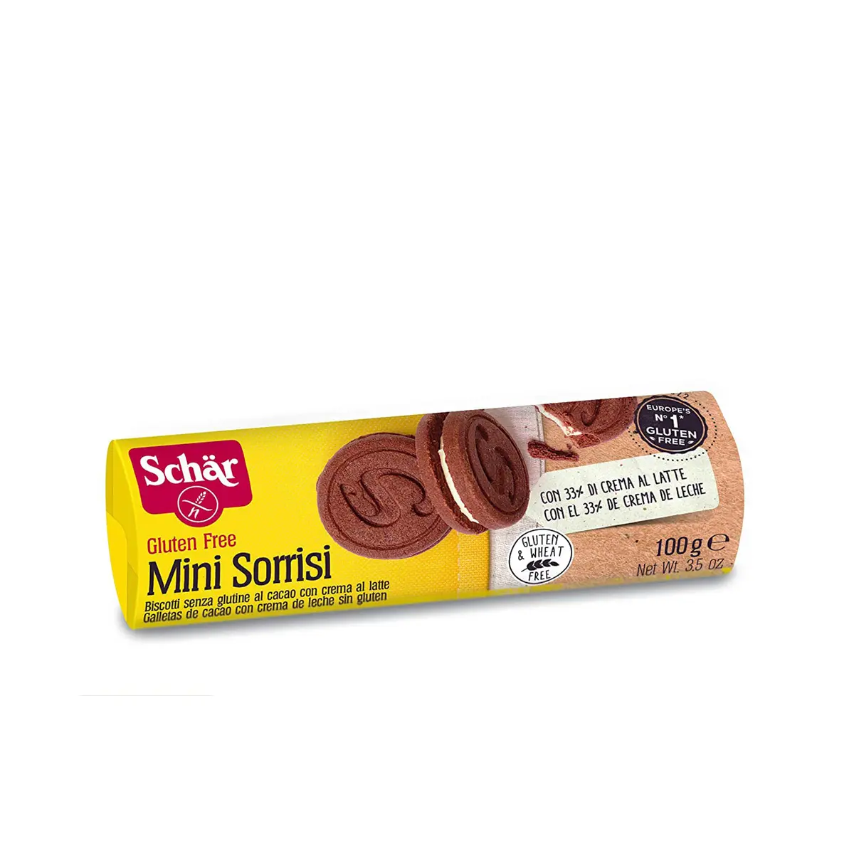 Schar Mini Sorrisi Sendvič keks bez glutena, 100 g