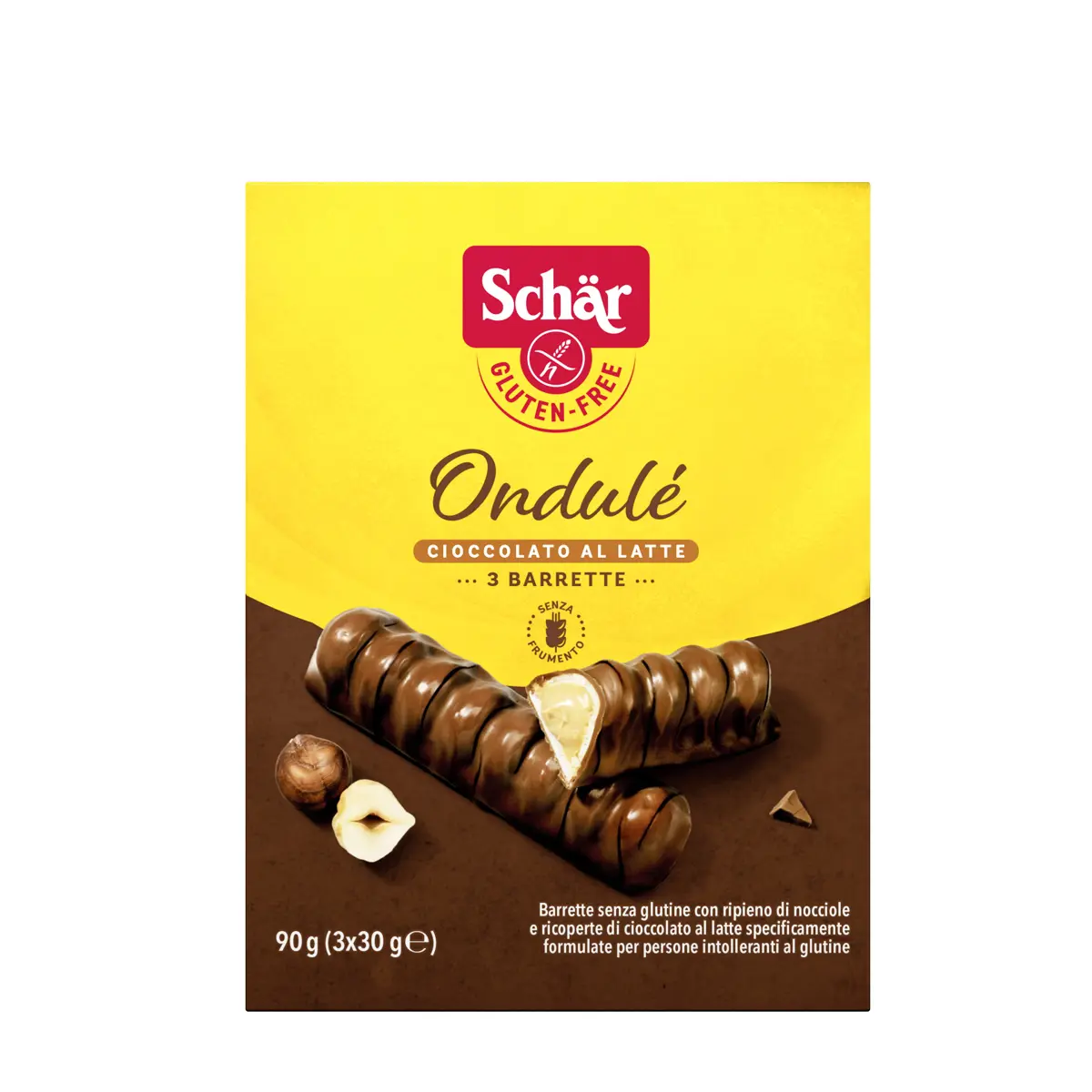 Schar Ondule čokoladni bar bez glutena, 3 kom, 30 g