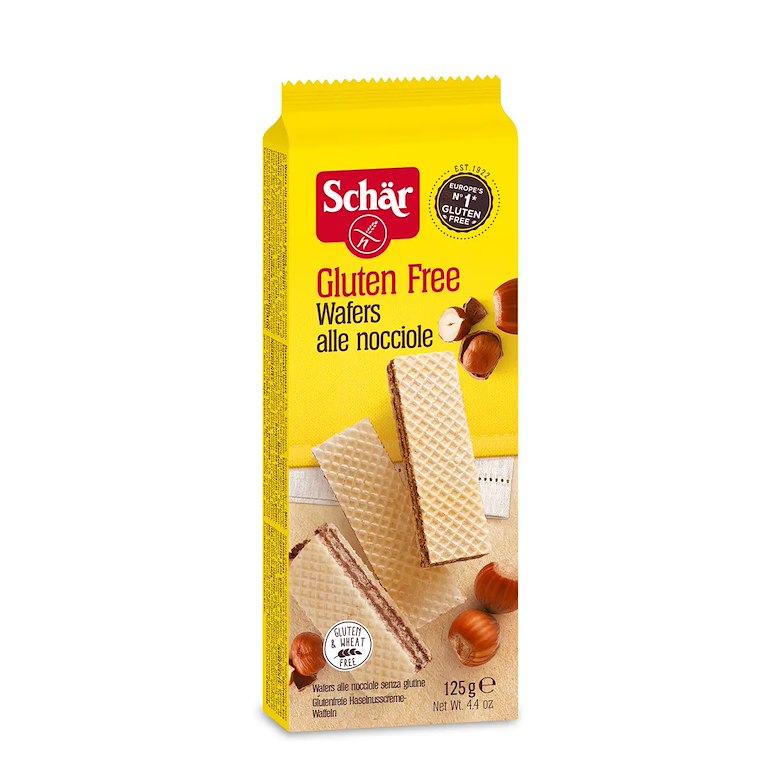 Schar Wafers alle nocciole Napolitanke sa lešnikom bez glutena, 125 g