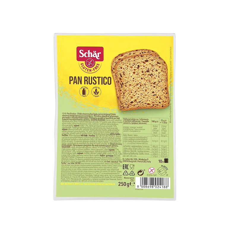 Schar Pan Rustico Domaćinski hleb, bez glutena 250 g