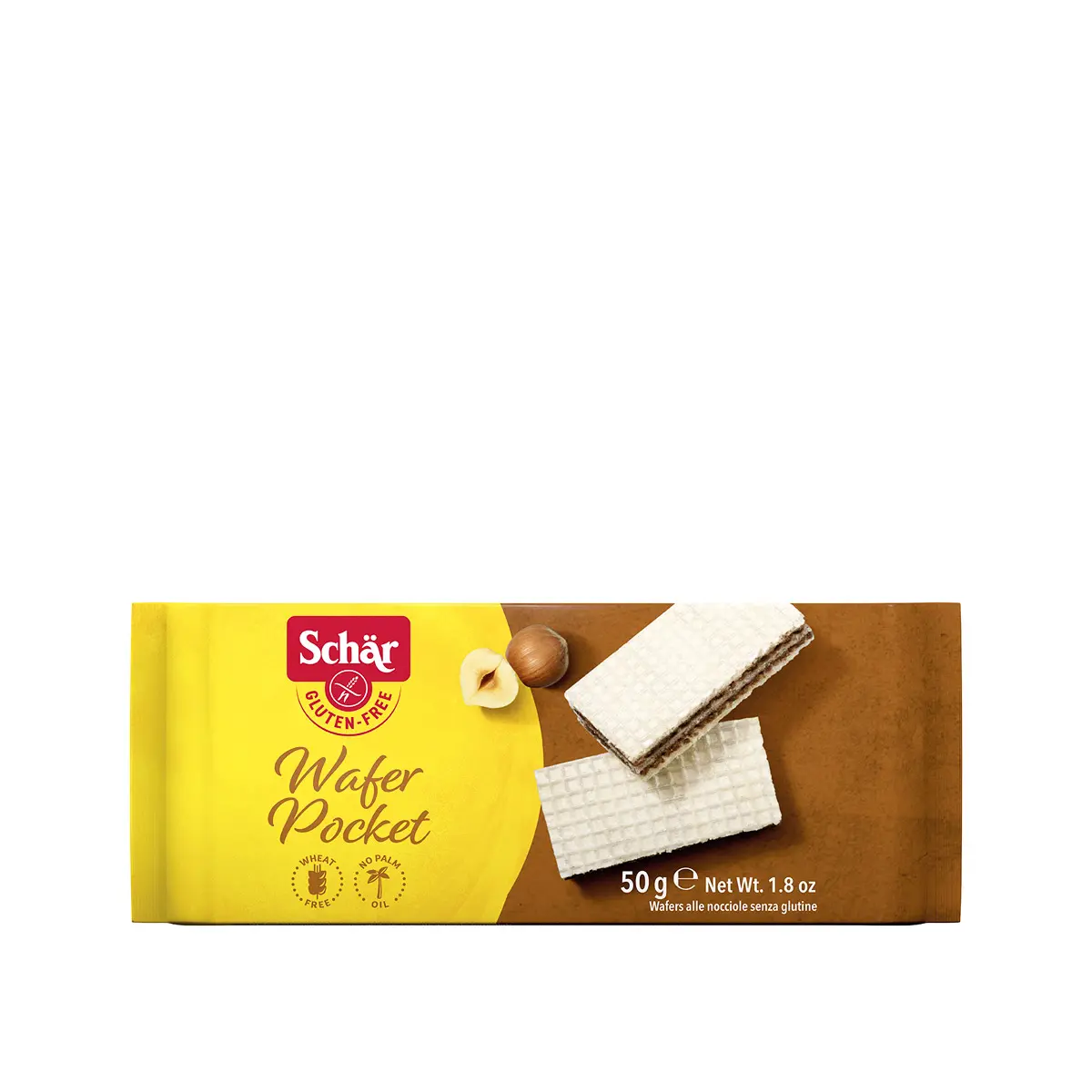 Schar Water Pocket Napolitanke sa lešnikom bez glutena, 50 g