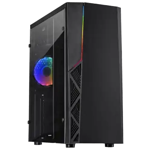 ZEUS Gaming Desktop računar, I5-10400F, 16Gb DDR4, 500GB, RX6600, 600W, Crni