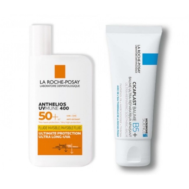 LA ROCHE-POSAY PROMO PAKET ANTHELIOS UVMUNE 400 INVISIBLE FLUID SPF50+ 50ML + LA ROCHE-POSAY CICAPLAST BAUME B5 40ML