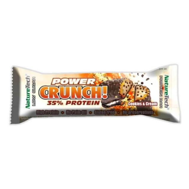 POWER CRUNCH 35% PROTEIN BAR COOKIES & CREAM 60GR