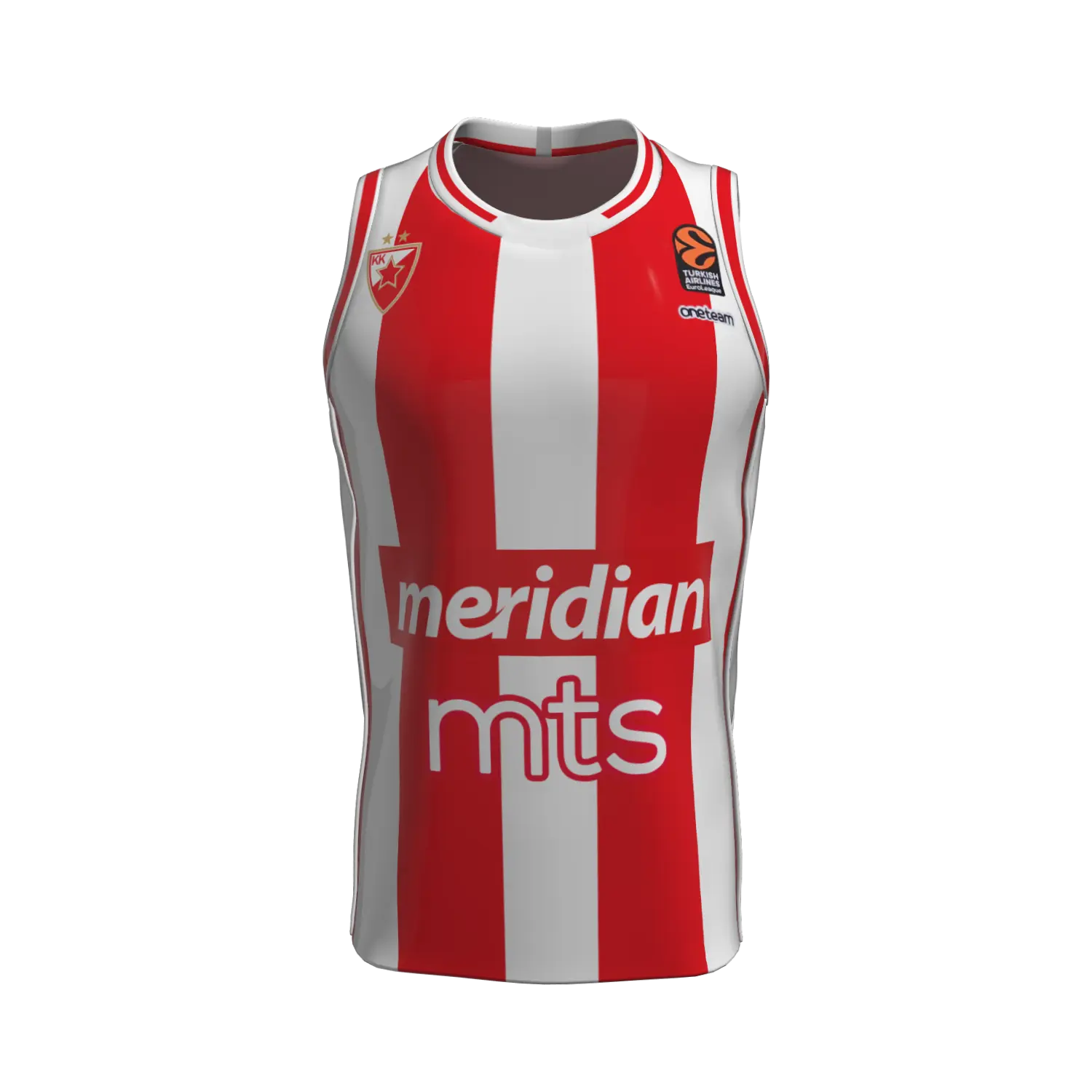 KK Crvena Zvezda Dres, Sezona 23/24, Unisex, Crveno-beli