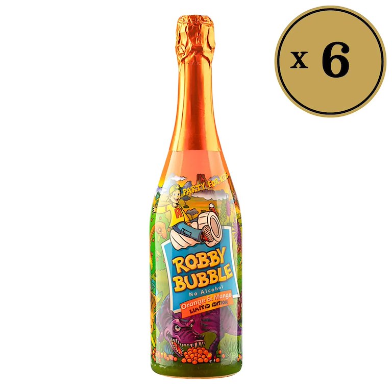 Robby Bubble Sok, Narandža-mango, 0.75l