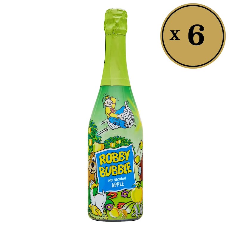 Robby Bubble Sok, Jabuka, 0.75l