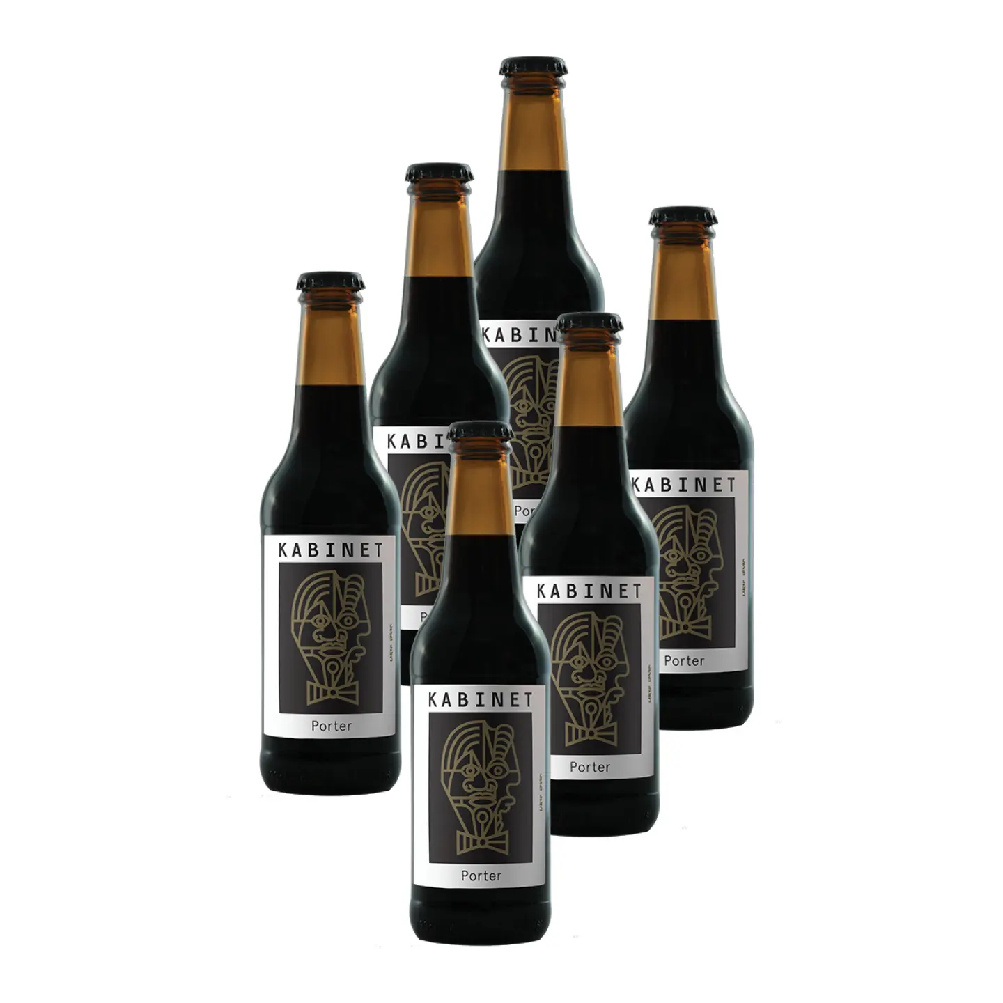 KABINET Kraft pivo Porter 0.33l, 6 flašica