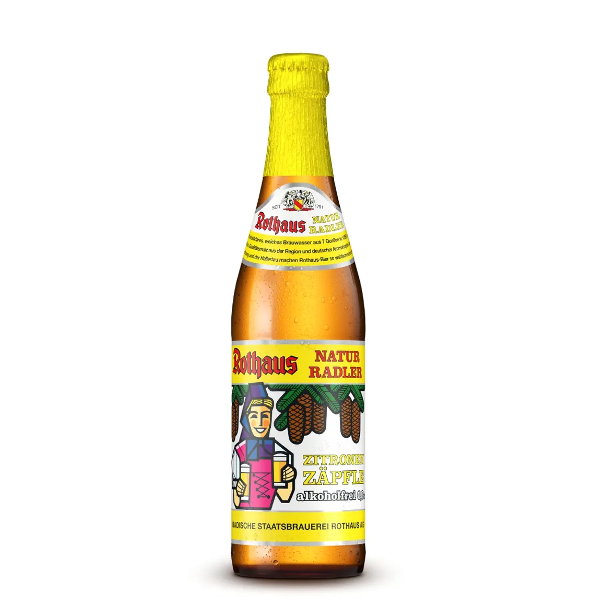 Rothaus Bezalkoholno pivo Naturradler Zitrone 330ml