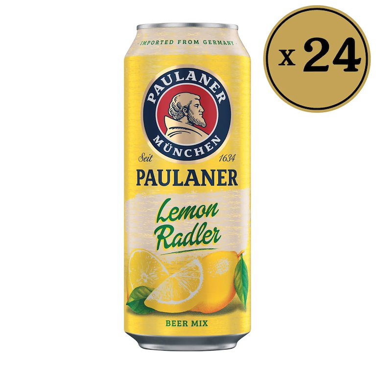 Paulaner Lemon Radler Pivo, 0.5l, 24 komada