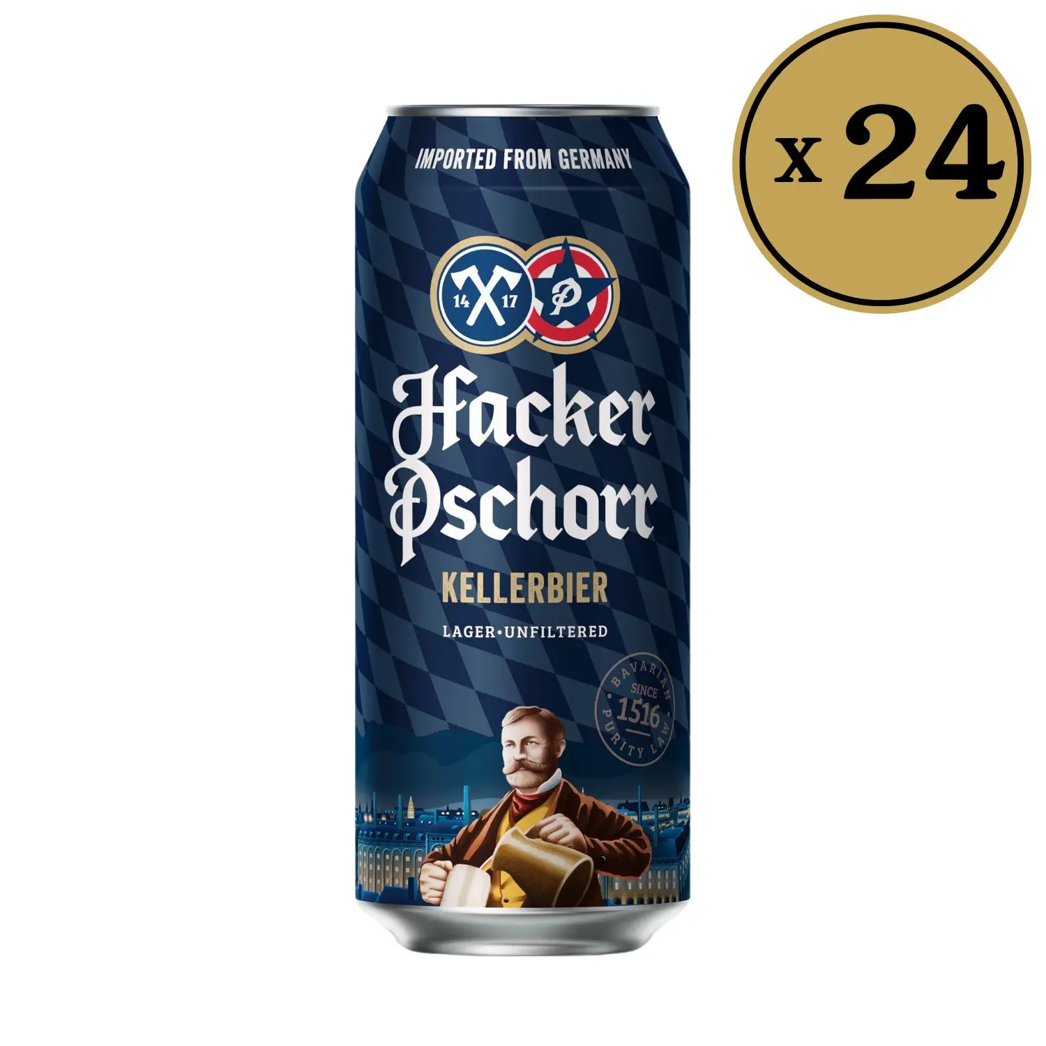 Paulaner Hacker Pschorr Pivo Kellerbier, 0.5l, 24 komada