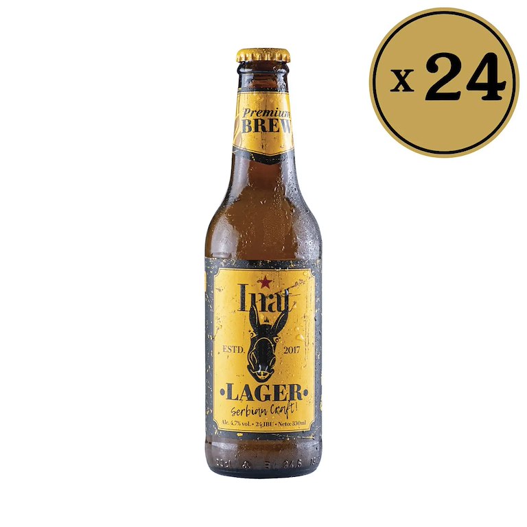 Inat Pivo Lager, 0.33l, 24 komada