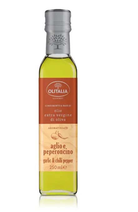 Olitalia Extra Virgin Maslinovo ulje sa belim lukom i ljutom paprikom, 250ml