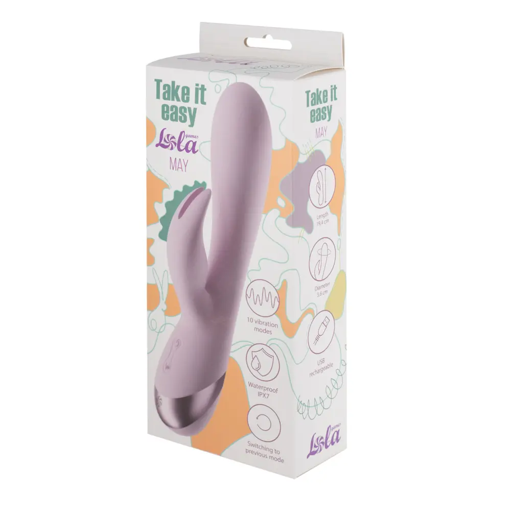 Lola games Rabbit vibrator Take it Easy May, Roze